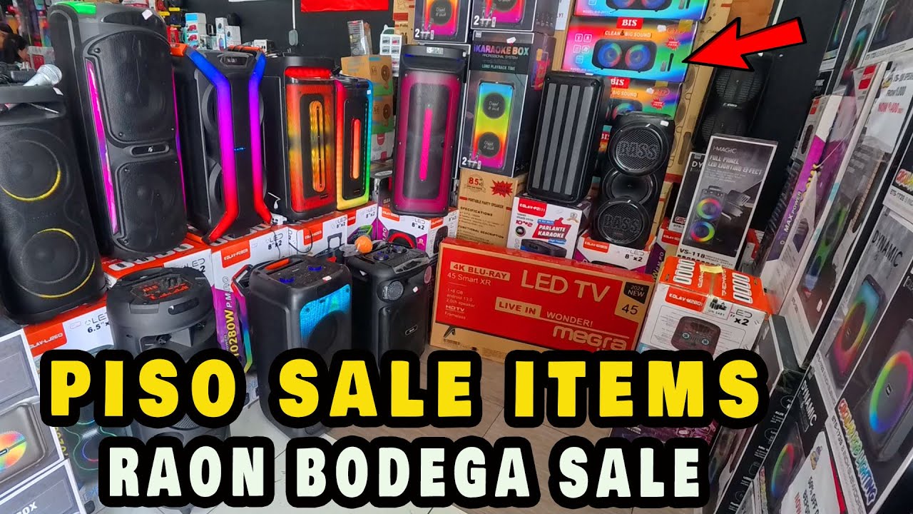 PISO SALE MURANG ELECTRONIC DEVICE│RAON BODEGA SALE! - YouTube