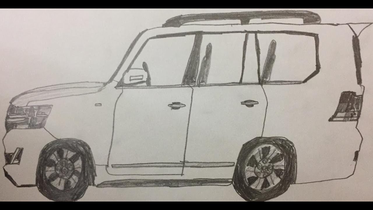 How to DRAW Toyota LAND CRUISER LVl.1 #landcruiser #subscribe - YouTube