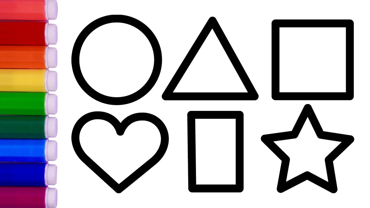 Shapes Learn | How to Draw Shapes for Children? - YouTube