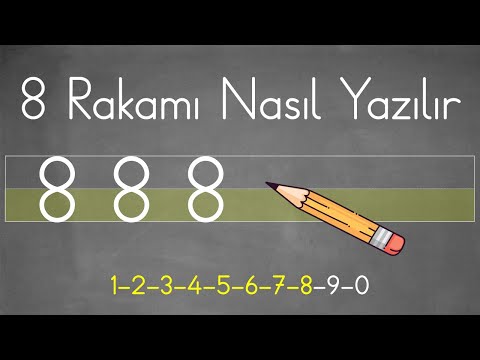 8 Rakamının Yazılışı