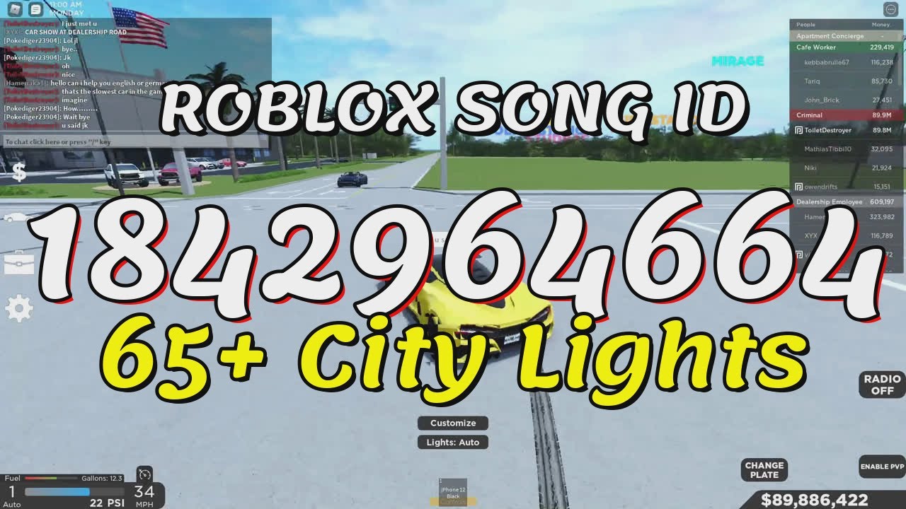65+ City Lights Roblox Song IDs/Codes - YouTube