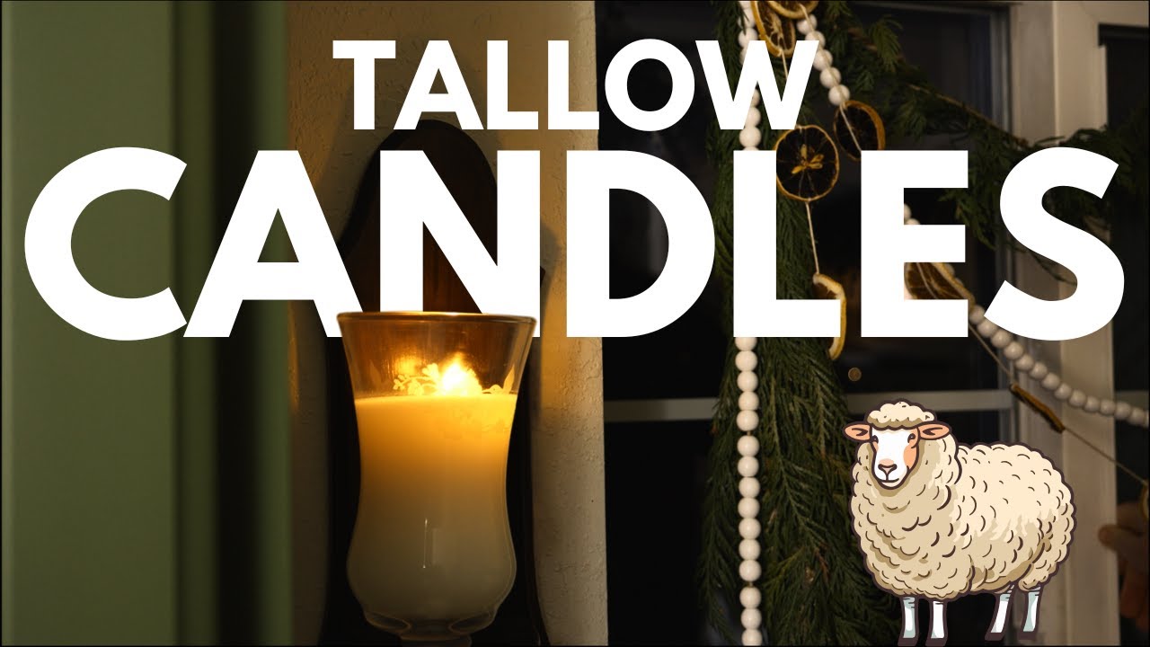 I made candles from SHEEP FAT! (And they are awesome!) - YouTube