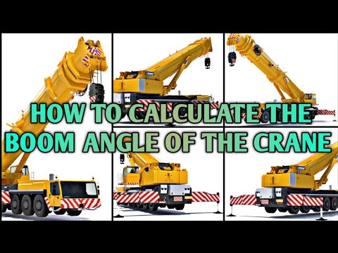 How to calculate the boom angle of the crane - YouTube