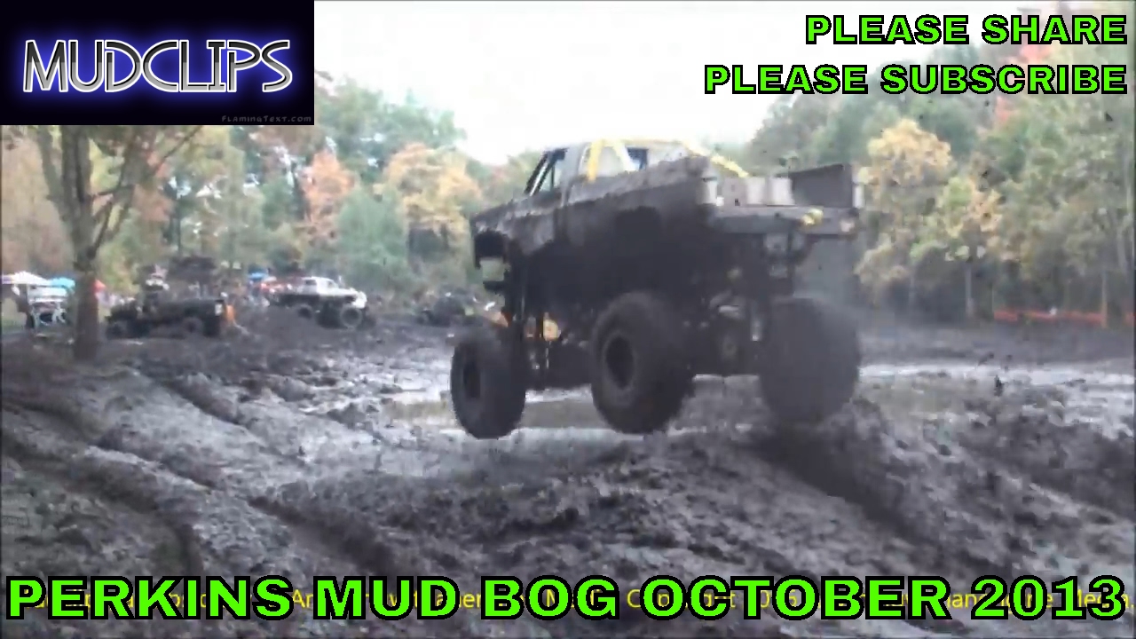 05 GRANT CHARLICK'S MUD KING CHEVY MEGATRUCK JUMPS AT PERKINS MUD BOG ...
