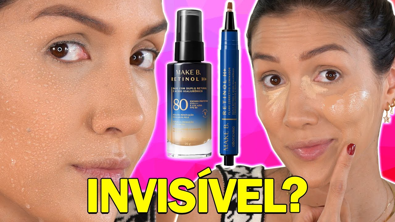 RESENHA da NOVA BASE e CORRETIVO BOTICÁRIO MAKE B RETINOL H+ | O QUE É ...