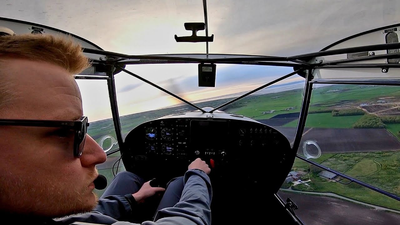 First Solo Flight (not my best landing) Eurofox microlight NPPL ...