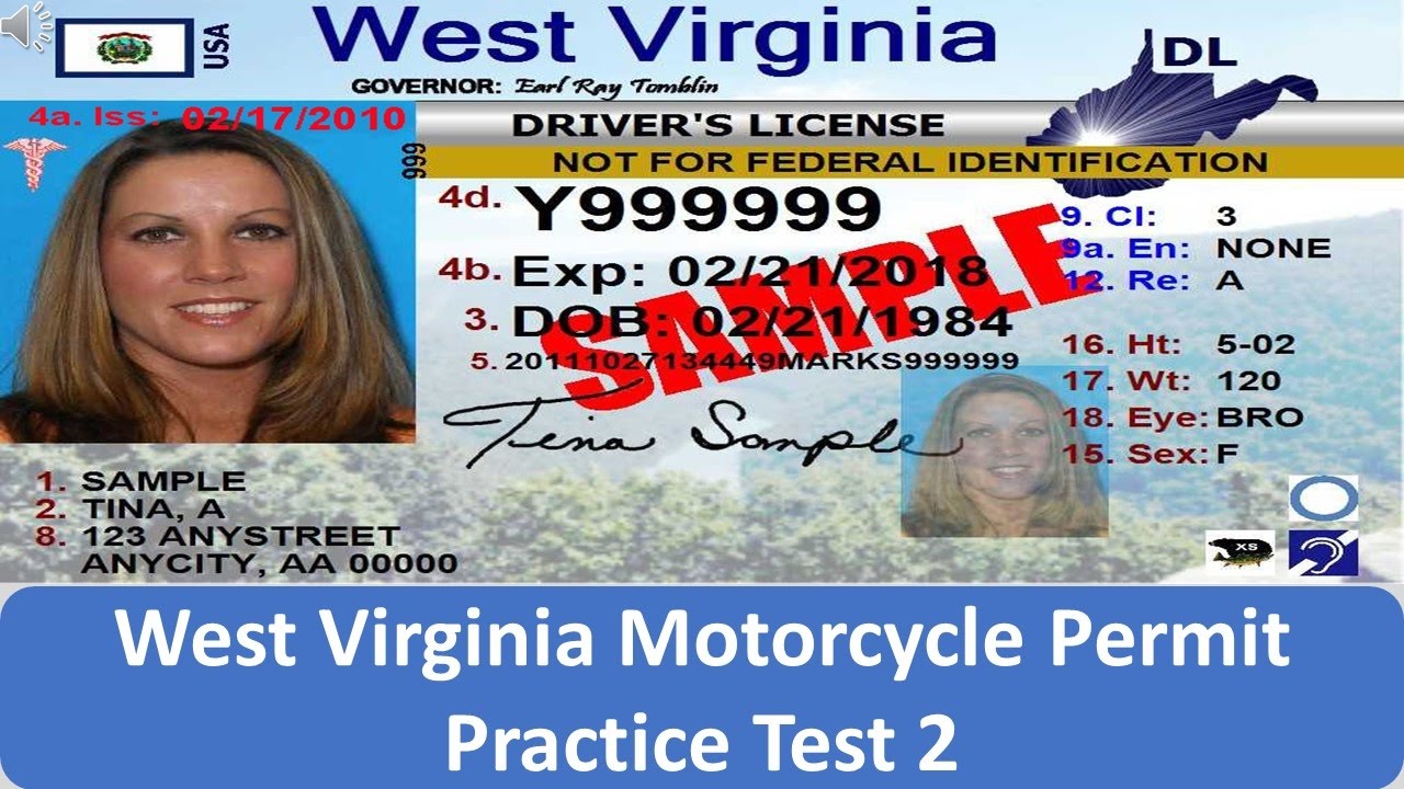 West Virginia Motorcycle Permit Practice Test 2 - YouTube