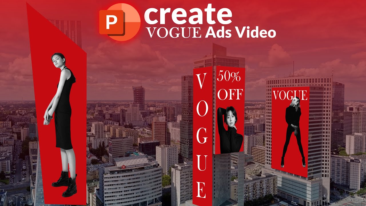 Power Point VOGUE Ads Video / power point animation / power point ...