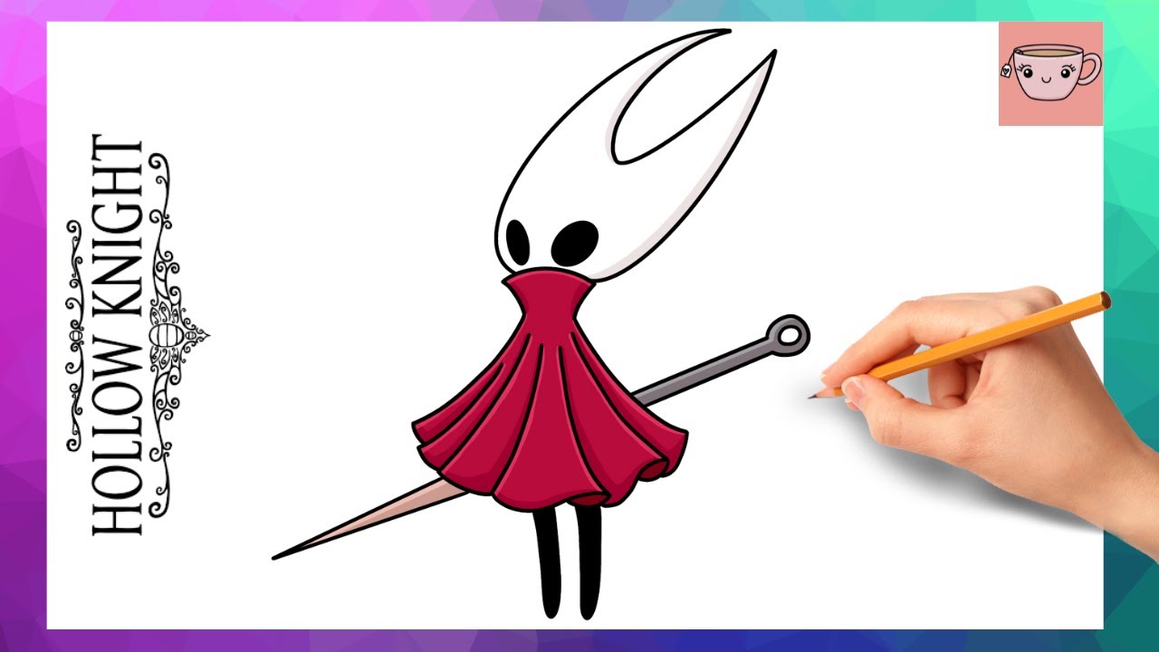 How To Draw Hornet - Hollow Knight Silksong | Easy Drawing Tutorial ...