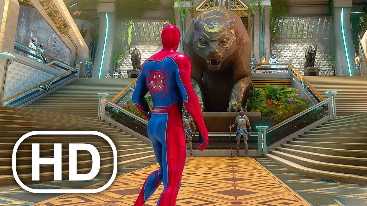 Spider-Man Visits Wakanda For The First Time Scene - Marvel's Avengers ...
