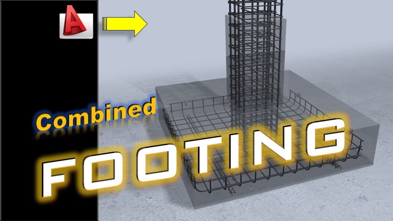 Rectangular Slab type Combined Footing - YouTube
