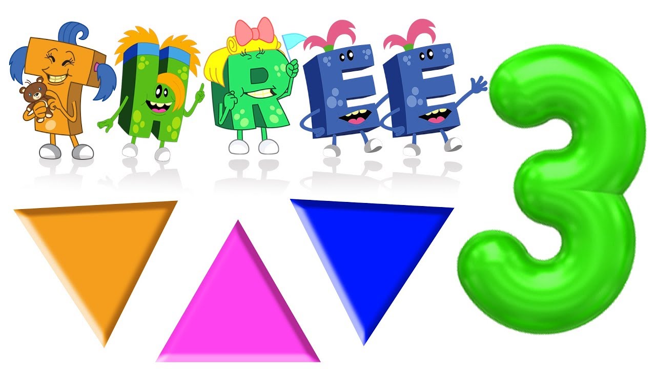 T for Three Colorful Triangles | Learn Alphabets with Funny Cartoons ...