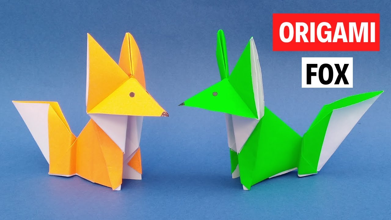 How to make an origami paper fox step by step | Origami paper fox ...