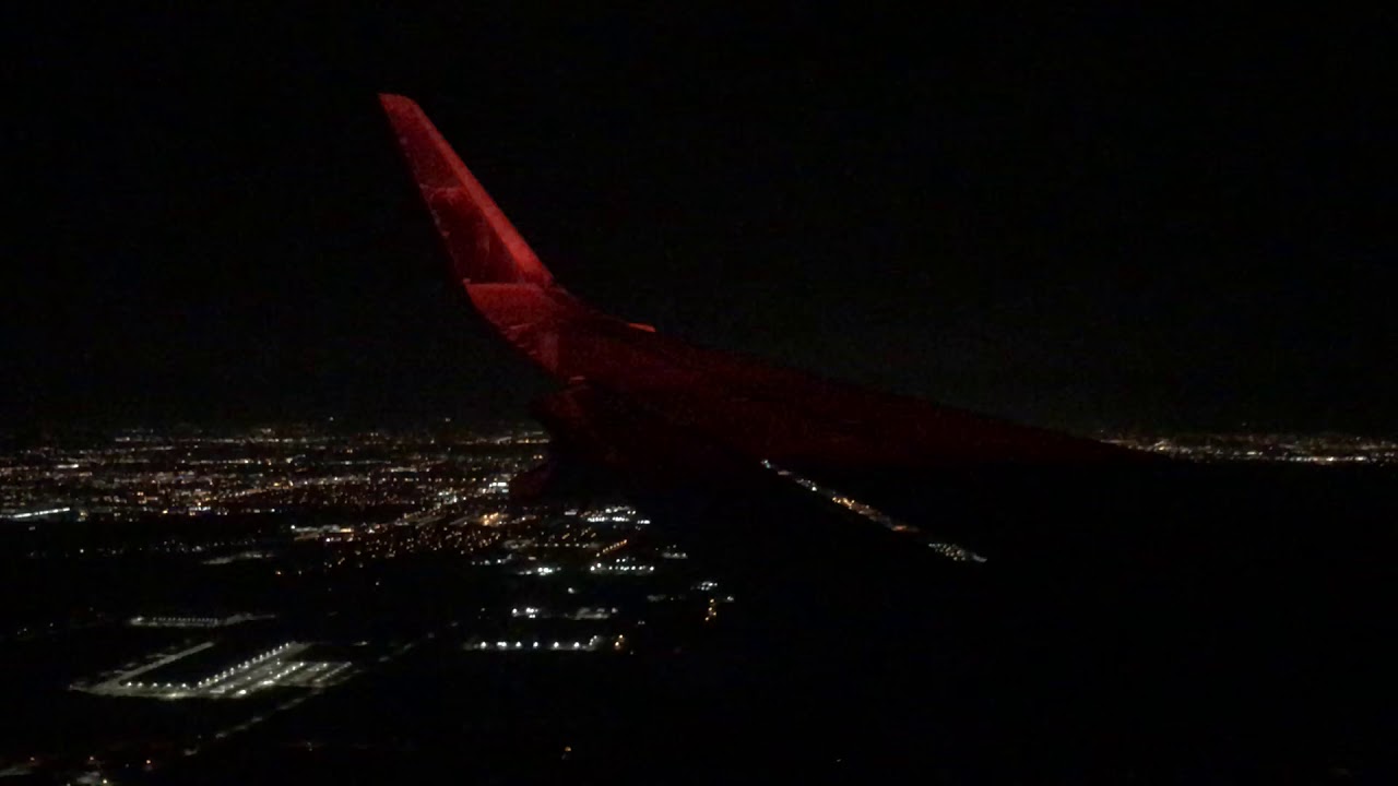 Stunning Night Landing in Denver- Frontier Airlines A320 - YouTube