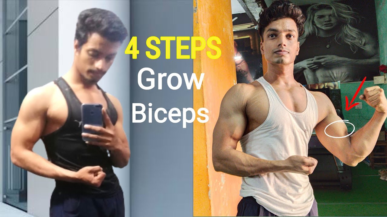 Grow bigger Biceps Fast in 4 Steps| With (3 Best Biceps Exercise) - YouTube