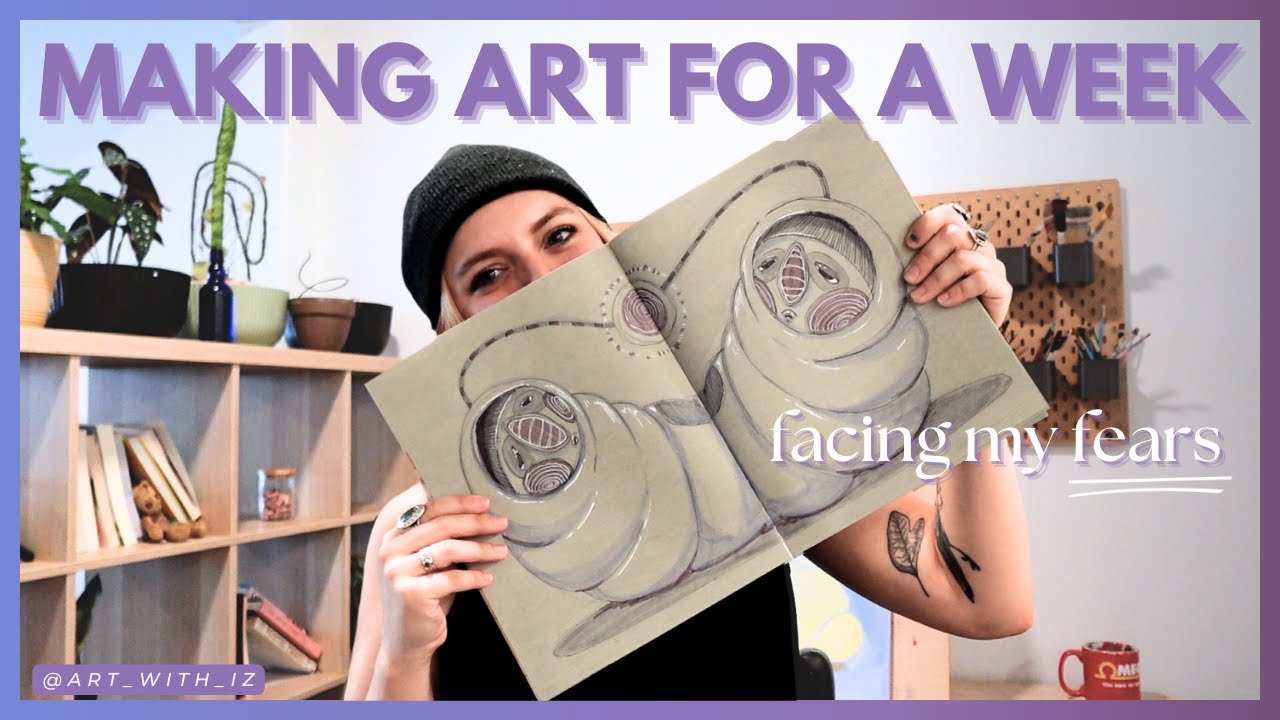 Making Art every day for a week Daily art challenge Ep.1! - YouTube