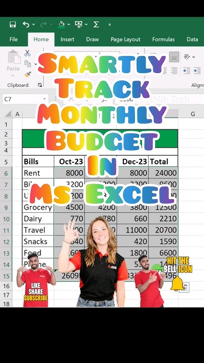 Track Your Monthly Budget Excel Shortcut 😎💯 Excel Shorts Viral Exceltech Youtube