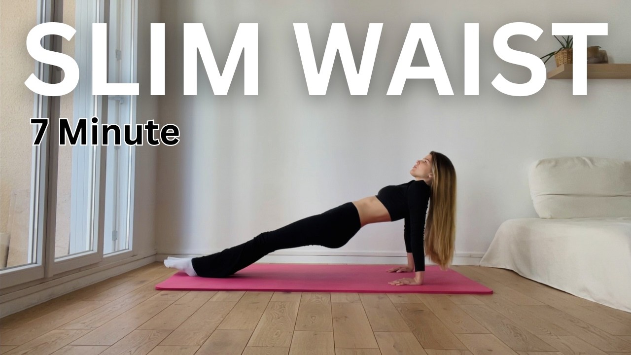 7-MIN SLIM WAIST & ABS WORKOUT // FLAT STOMACH & SNATCHED CORE // HOME ...