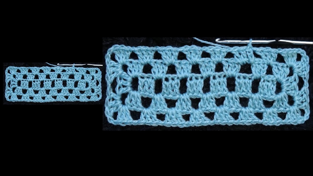How to Crochet RUBY Granny Rectangle Pattern #1193│by ThePatternFamily ...