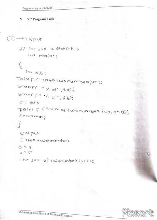 polytechnic 2nd sem programming in c practical no:1 - YouTube