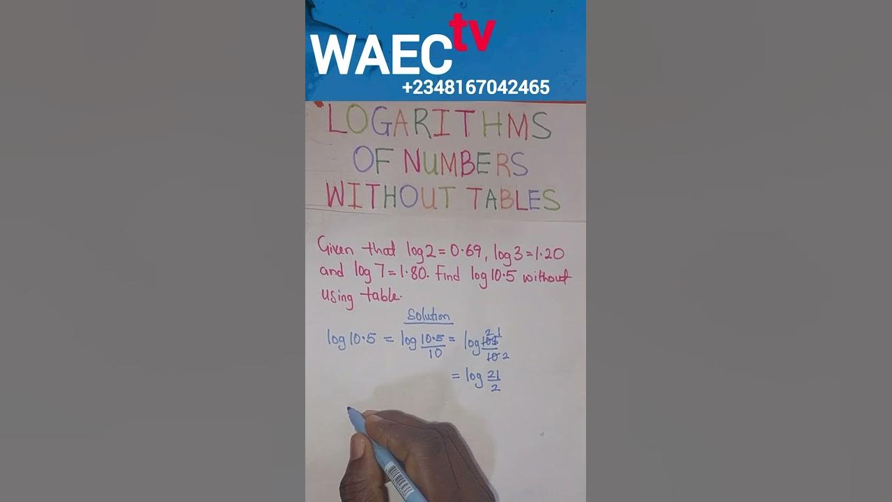 Logarithm of numbers vii - YouTube