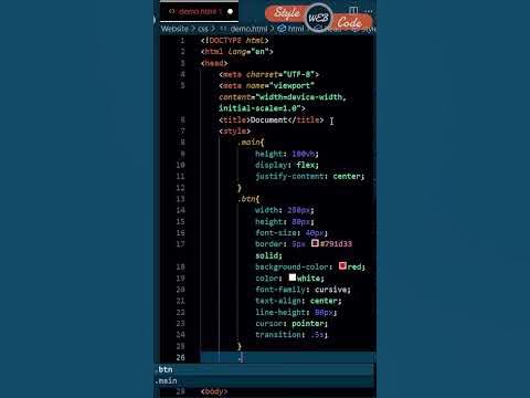 How To Make Website Button On Hover Using HTML CSS #button #short #coding #codinghacks # ...