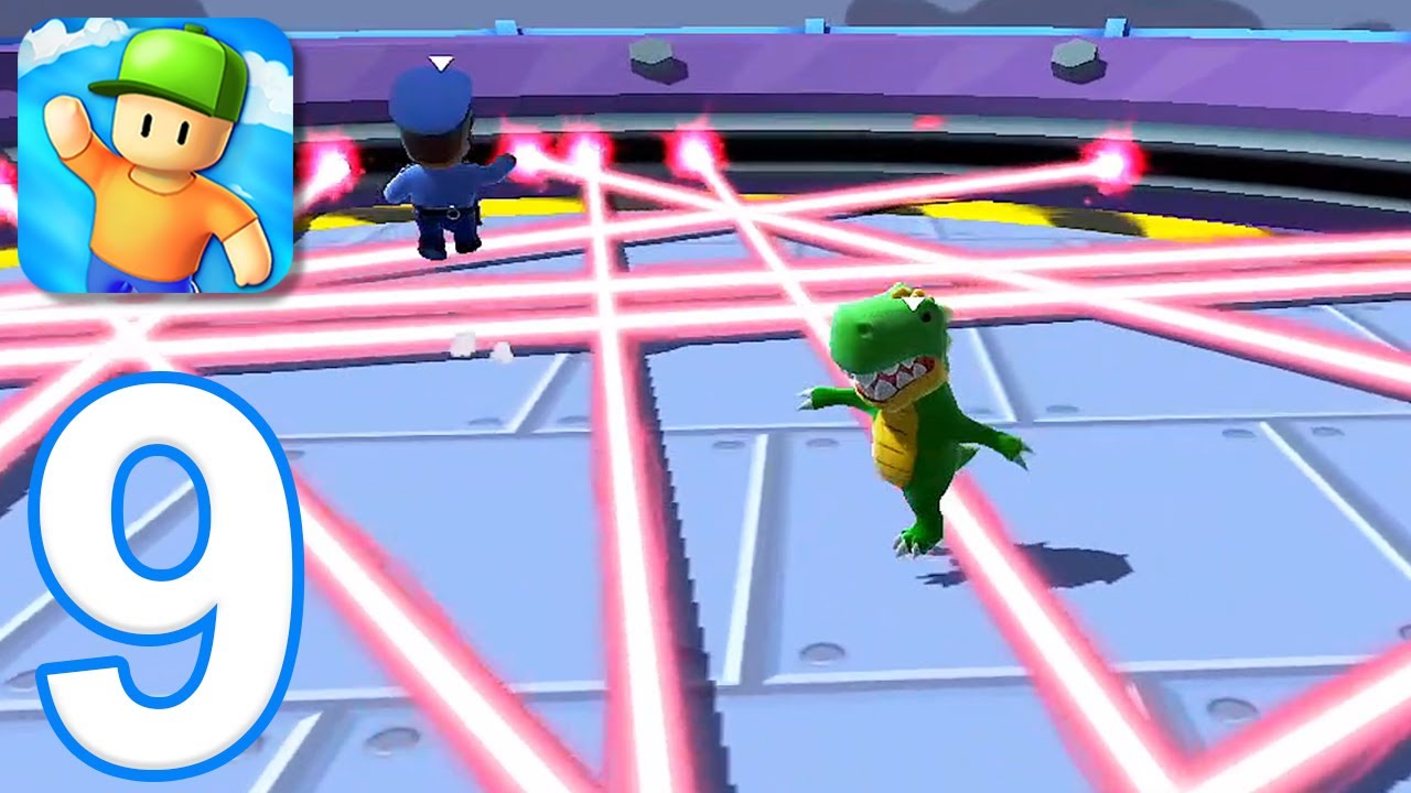Stumble Guys - Gameplay Walkthrough Part 9 - New Map: Laser Tracer (iOS ...
