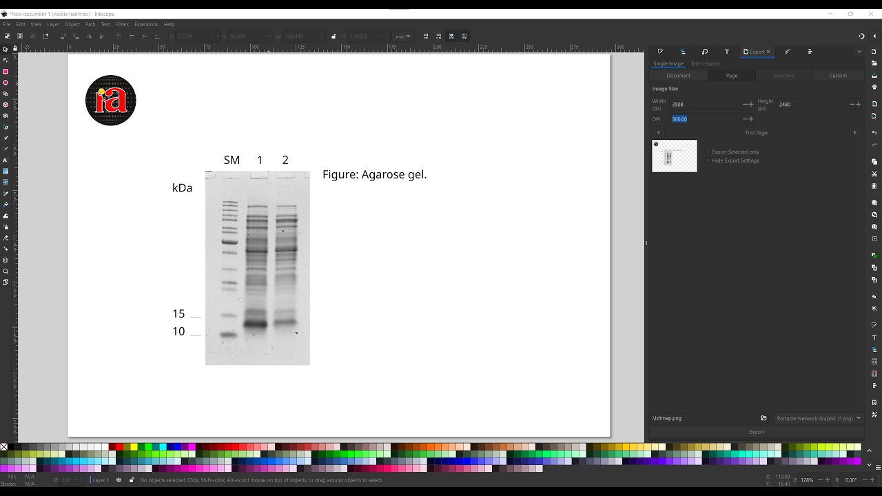 How to import and label a picture in Inkscape - YouTube