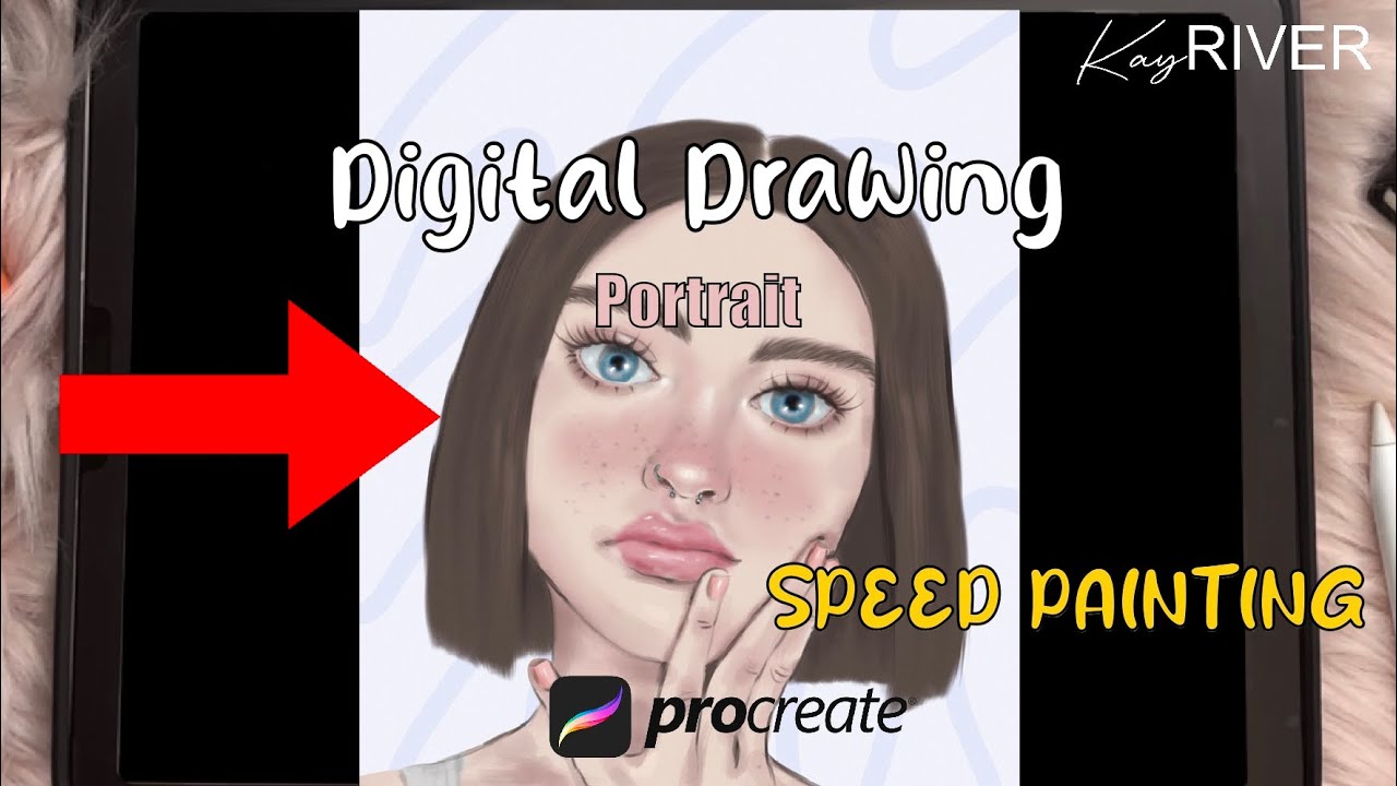 How to draw.. Speed painting my OC Hana 😌 for relaxing - YouTube
