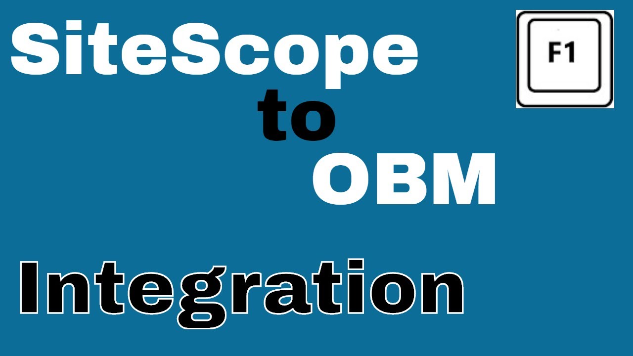 SiteScope to OBM (OMi) integration - YouTube