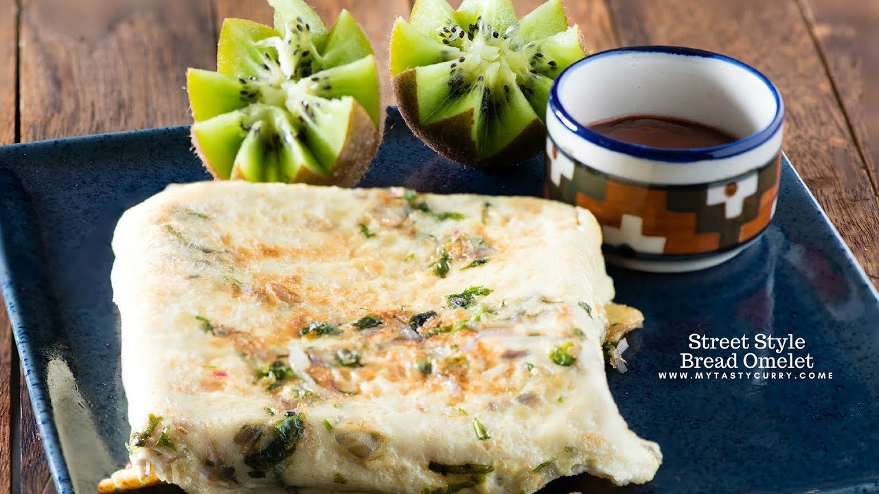 Bread Omelet Recipe | Spicy Bread Omelet Indian Street Food Style | How to Make Omelet - YouTube