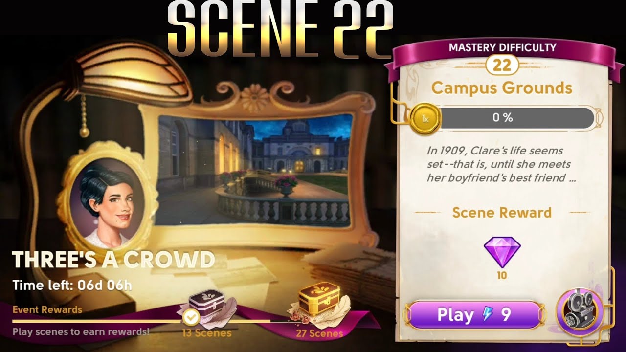 June's journey Secrets 14 Scene 22 Campus Grounds Word Mode 4K - YouTube