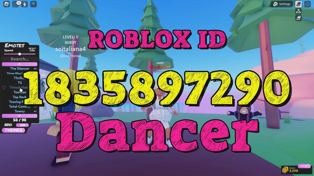 DANCER Roblox Song Codes - YouTube