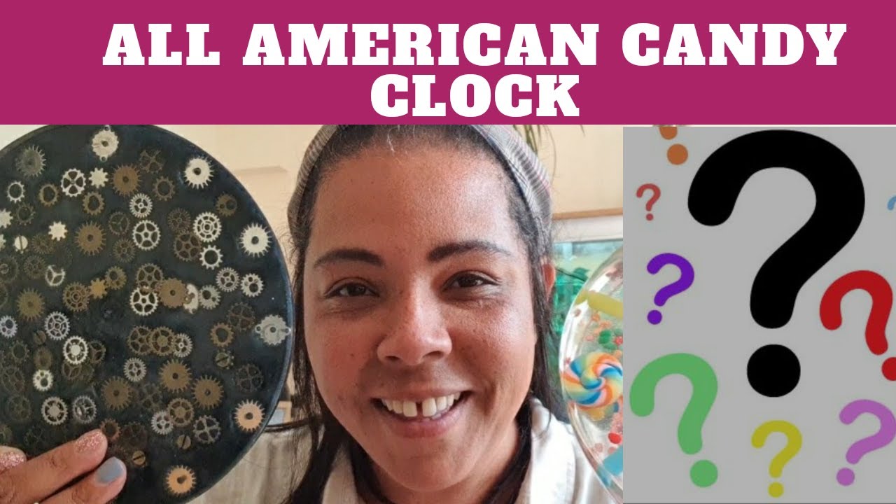 MAKING AN AMERICAN CANDY RESIN CLOCK 🕛 - YouTube