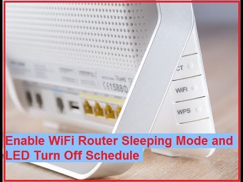 How to enable Sleeping Mode In WiFi Router - YouTube