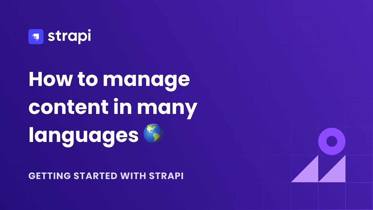 How to manage multilingual content in Strapi v4 - YouTube