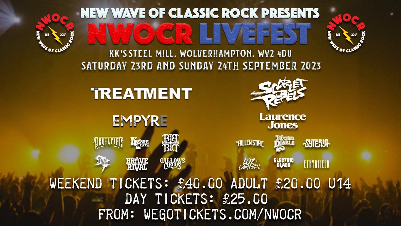 NWOCR LiveFest 2 - Coming Soon to KK's Steel Mill, Wolverhampton - YouTube