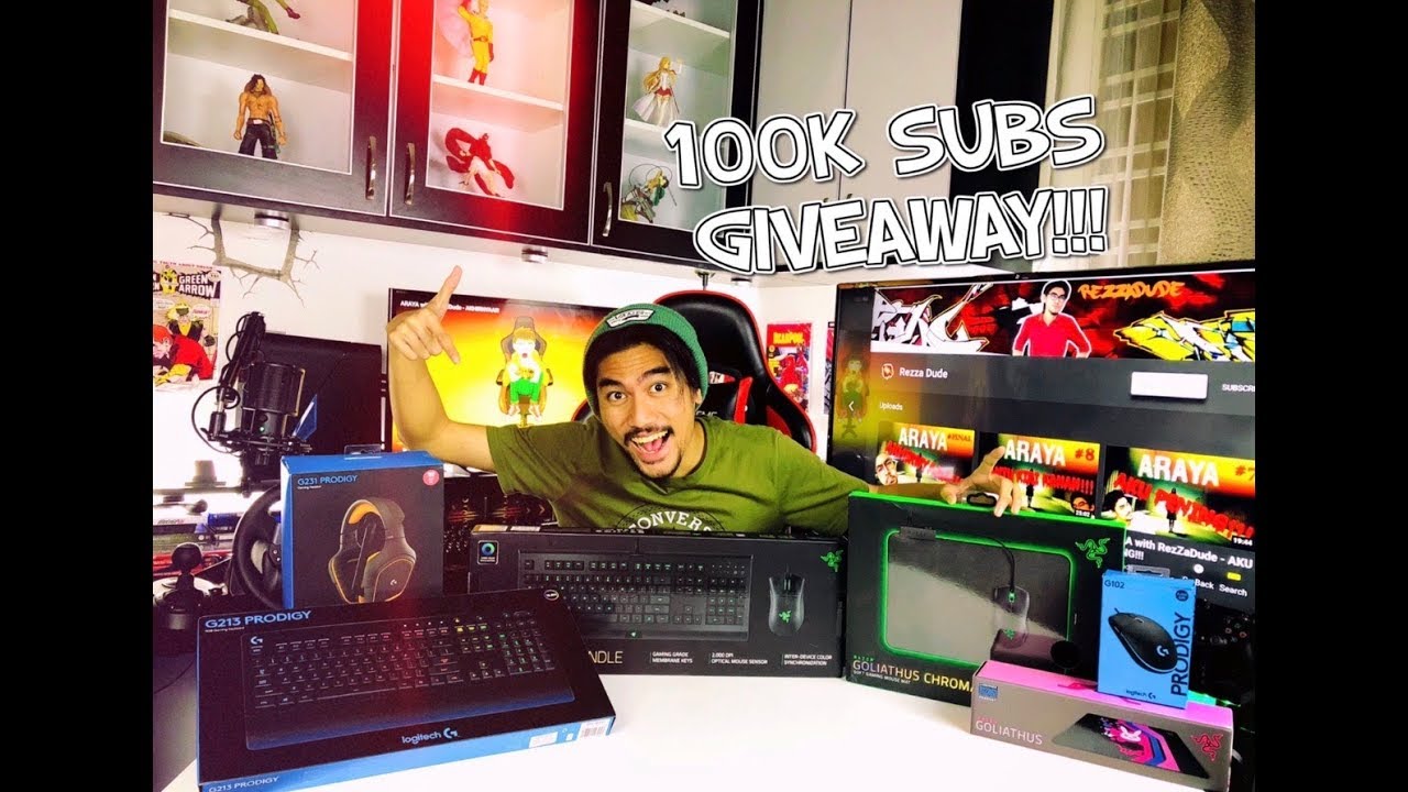 100K SUBS GIVEAWAY with RezZaDude !!! - YouTube