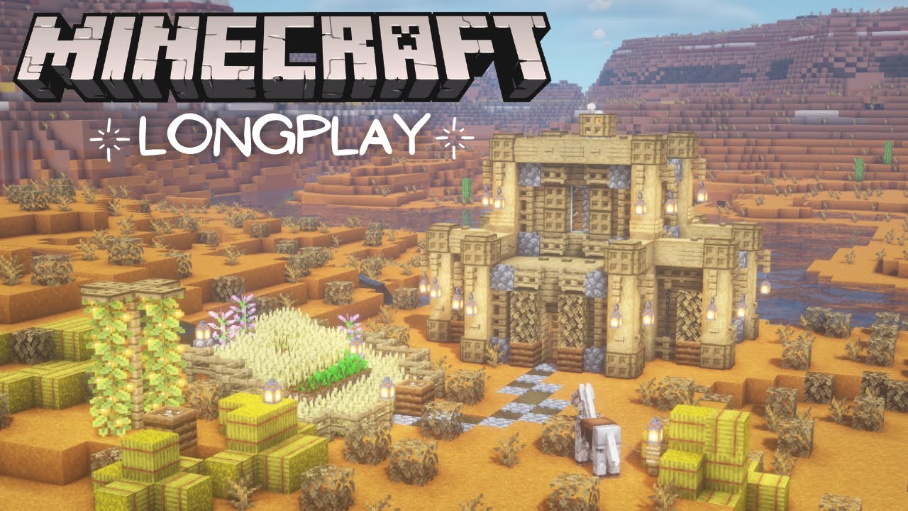 Minecraft Peaceful Longplay - Relaxing Mesa Adventure, Building a ...