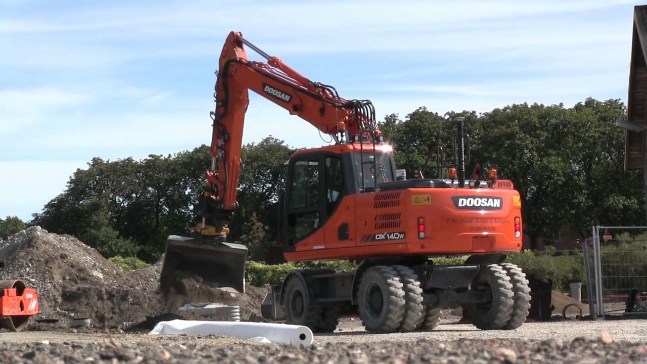 Wheeled Excavators at Work (Best of 2016) - YouTube