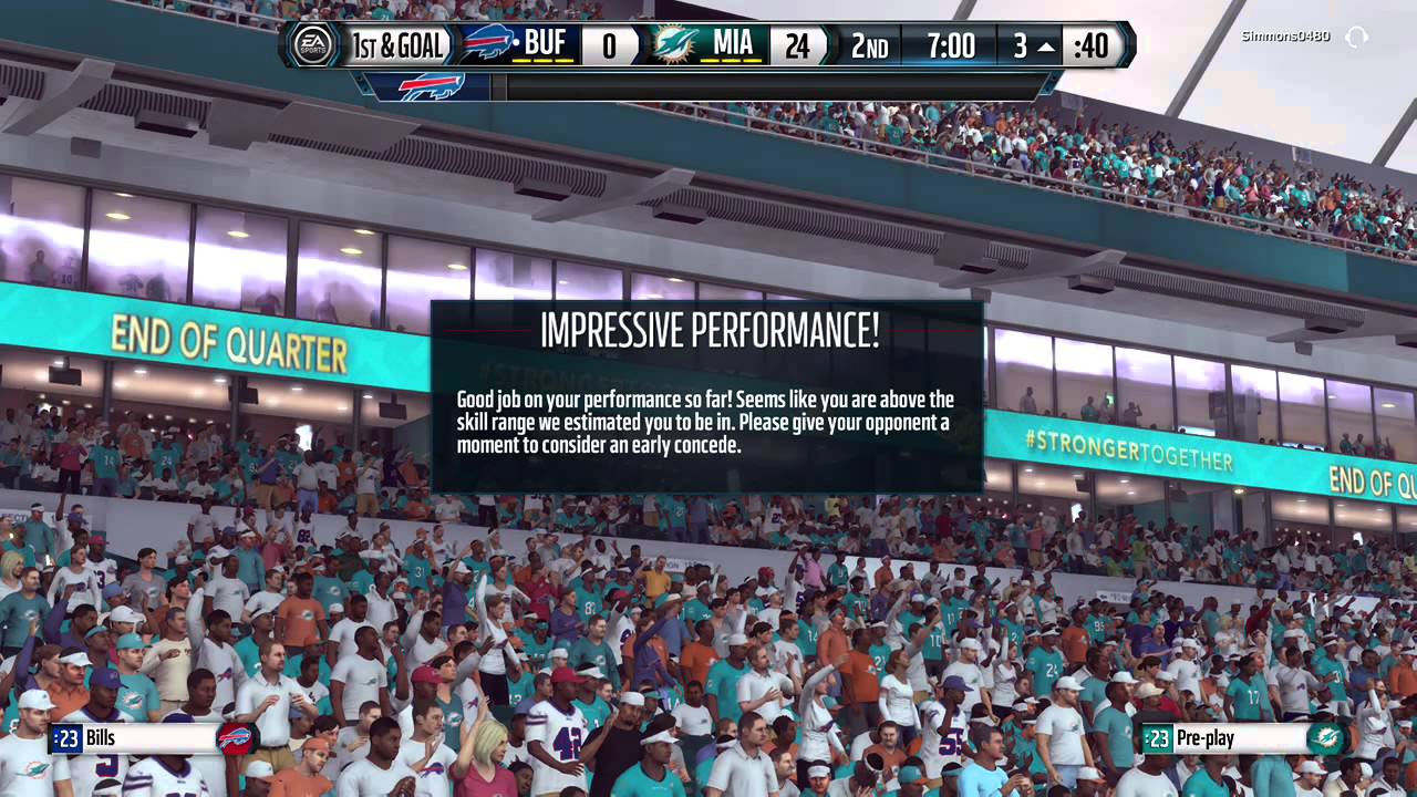 Madden 16 Concede Defeat - YouTube
