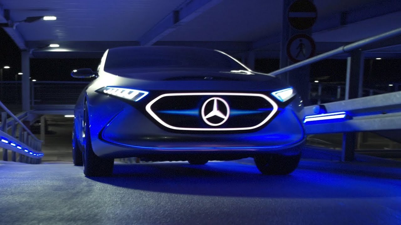 Mercedes-Benz EQA Concept - Driving & Exterior Footage - YouTube