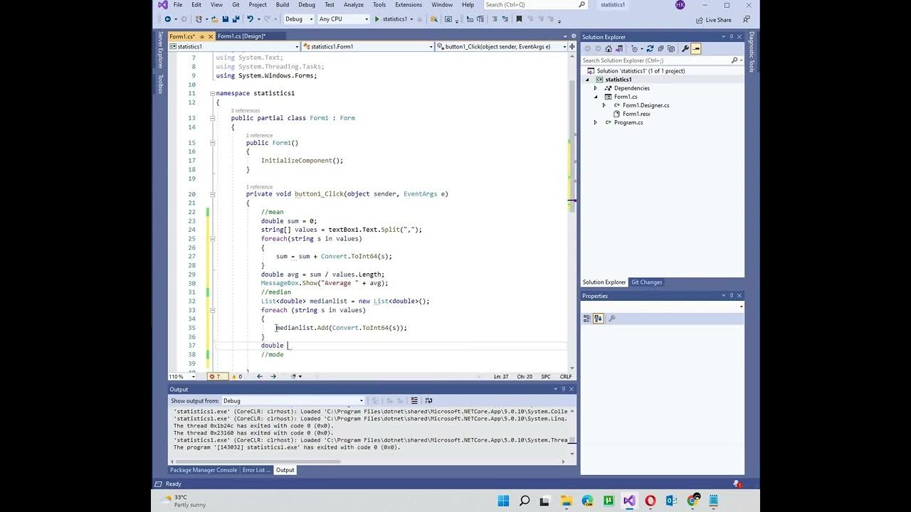 Mean, Median, Mode in C# Programming - YouTube