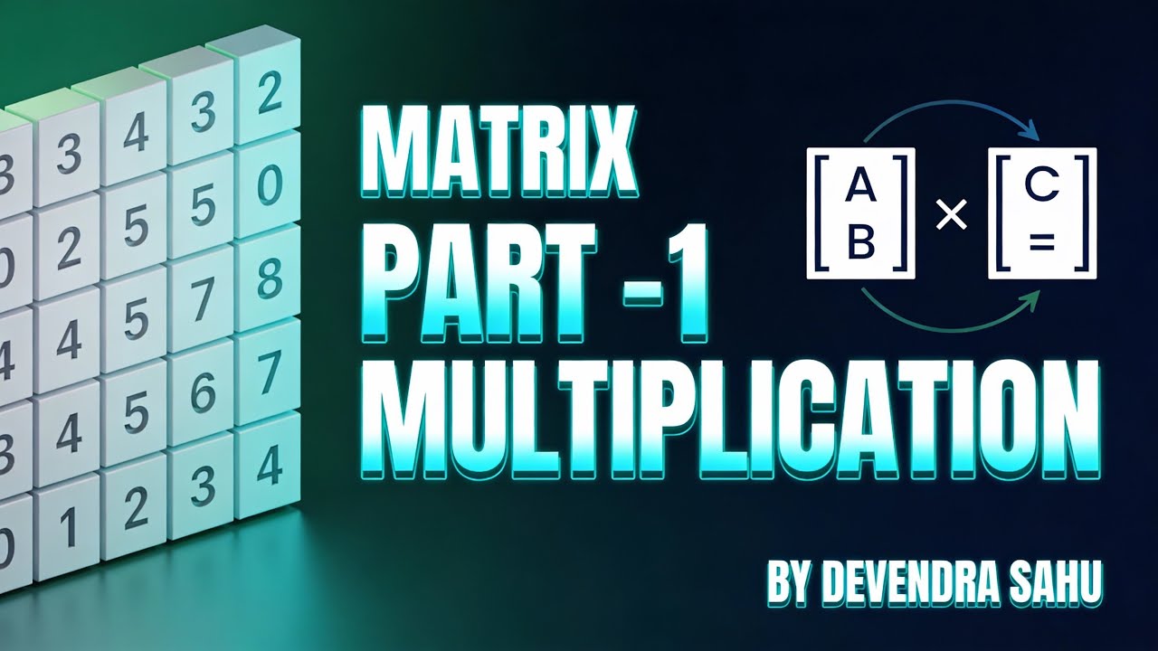 MATRIX MULTIPLICATION |Quantitative Techniques | Business Mathematics ...