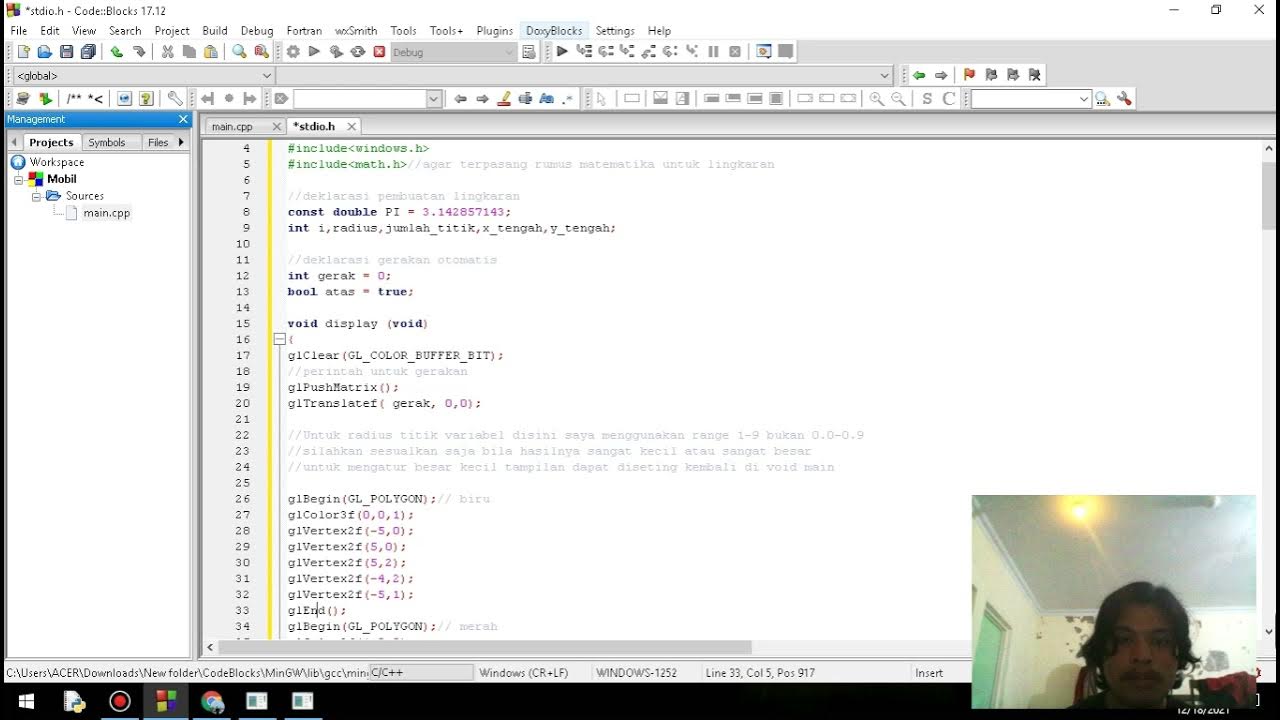 Membuat animasi bergerak menggunakan code blocks - YouTube