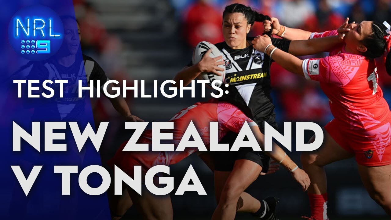 2022 Women's Test Match Highlights: New Zealand v Tonga | NRL on Nine ...