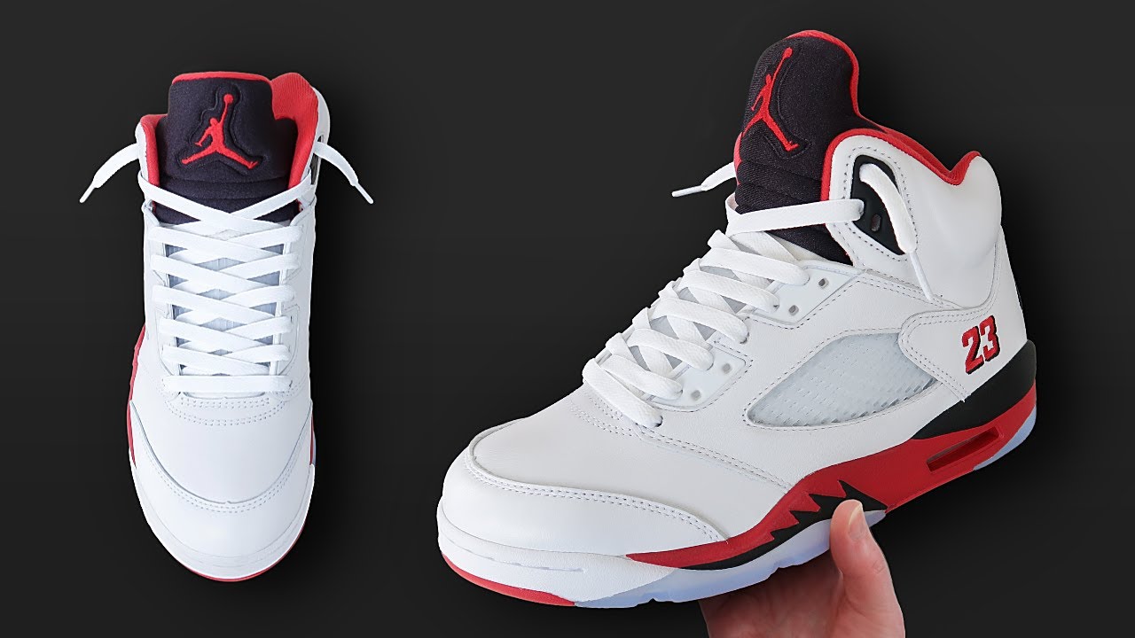 HOW TO LACE JORDAN 5'S | AIR JORDAN 5 LOOSE LACE TUTORIAL FEATURING ...