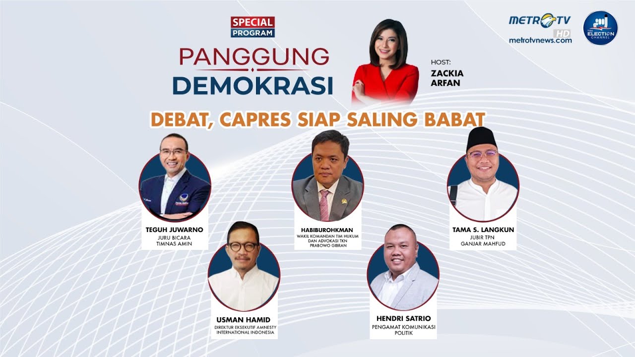 [FULL] Panggung Demokrasi - Debat, Capres Siap Saling Babat - YouTube