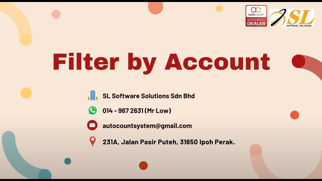 🔍 AutoCount Filter By Account Module – Streamline Your Financial Data ...