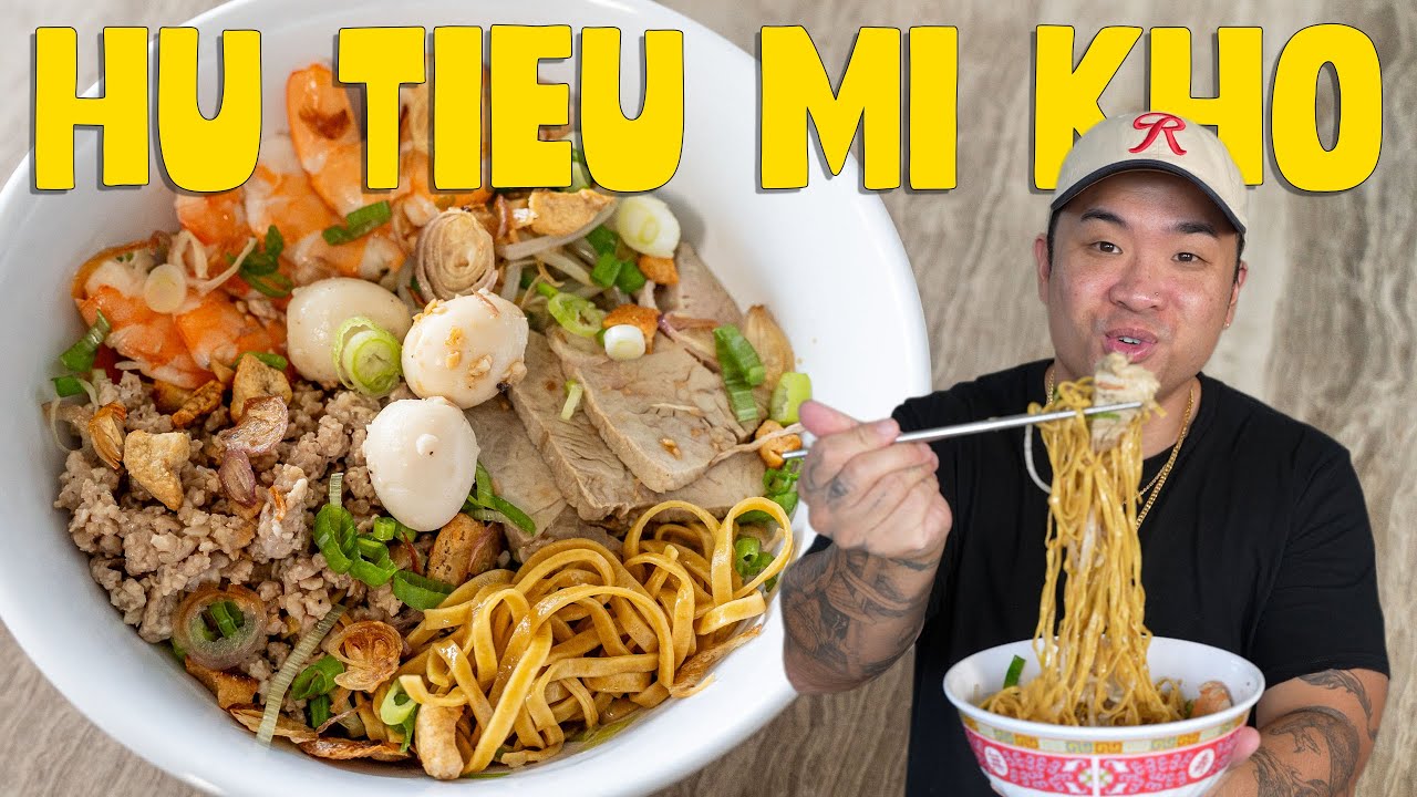 How to Make: Hu Tieu Mi Kho / Vietnamese Dry Egg Noodles - YouTube